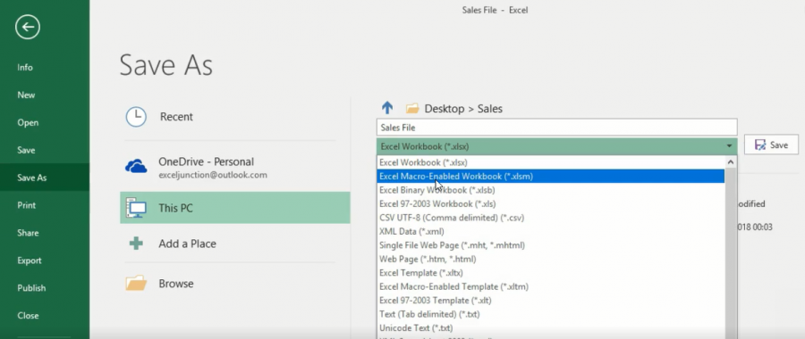 Excel Macro Enabled Workbook Excel Junction