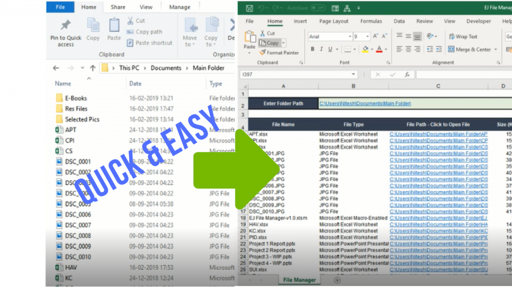 GET THE LIST OF FILES IN A FOLDER AND SUBFOLDERS Excel Junction